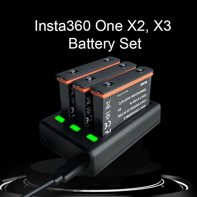 [SG SELLER] Insta360 One X2, X3 Battery, 3 way Charger set | Shopee ...