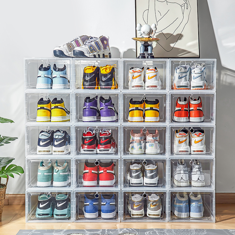 OF Transparent Front Stackable Shoe Box | Shopee Singapore