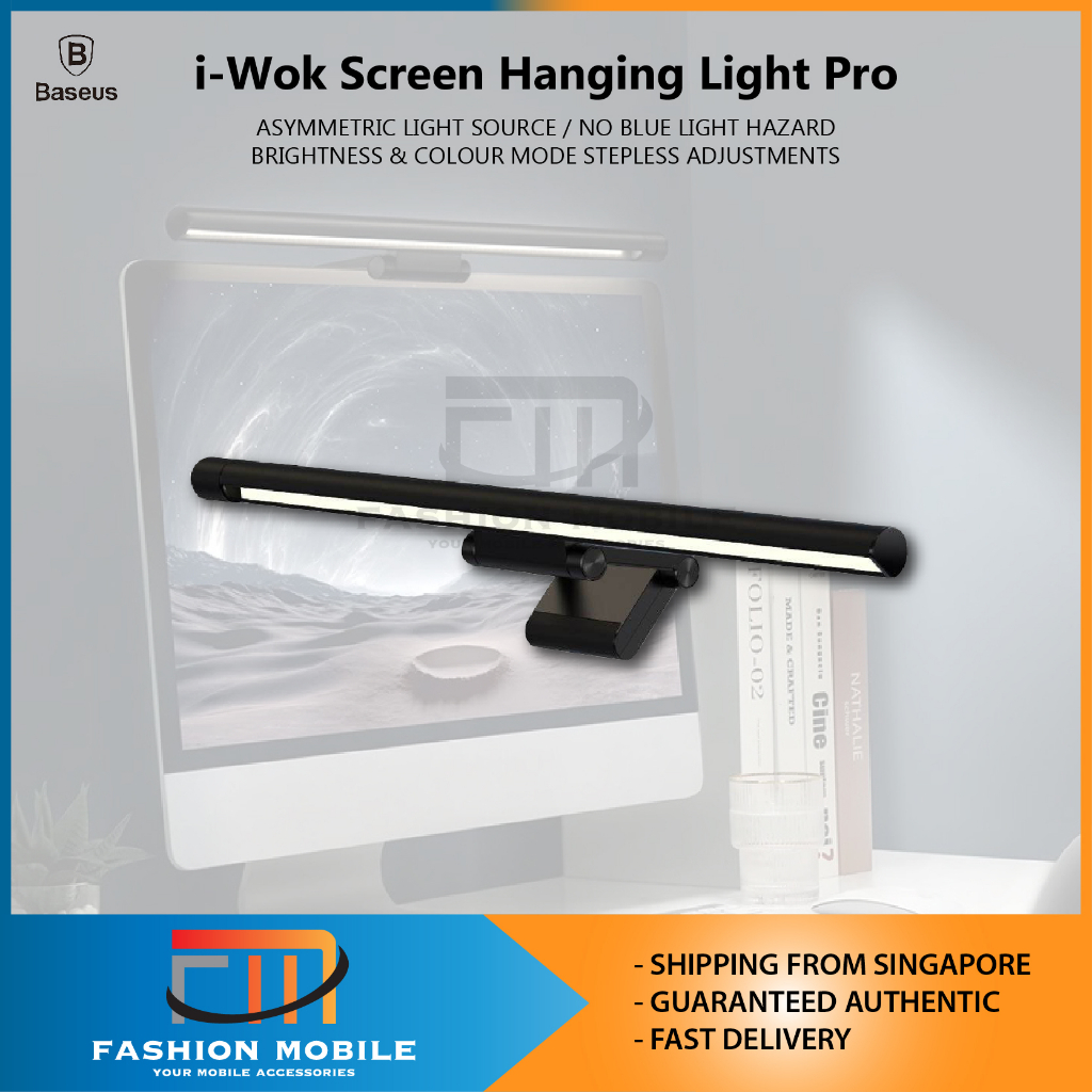 [UPGRADED] Baseus i-wok Pro Series Monitor Light Bar Asymmetric Light ...