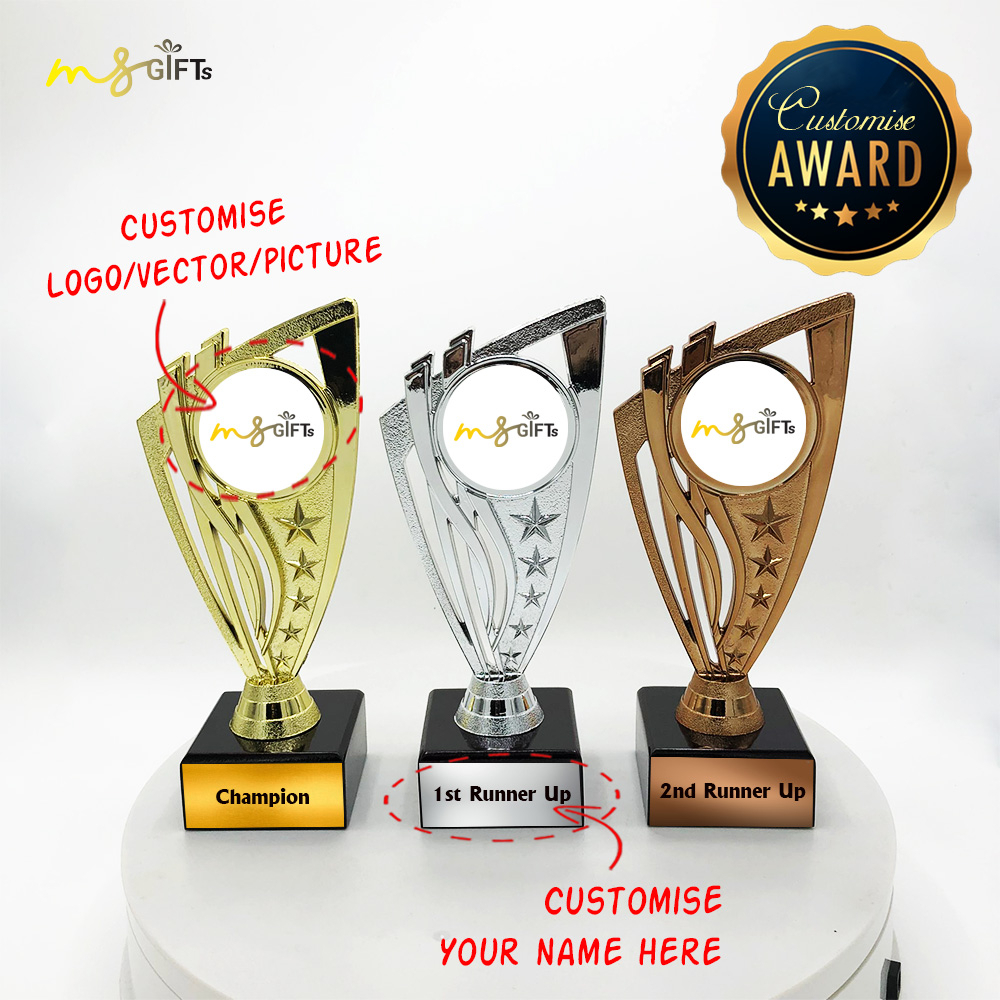Trophy - 19541 Plastic Trophy Gold/Silver/Bronze for Event Souvenir ...