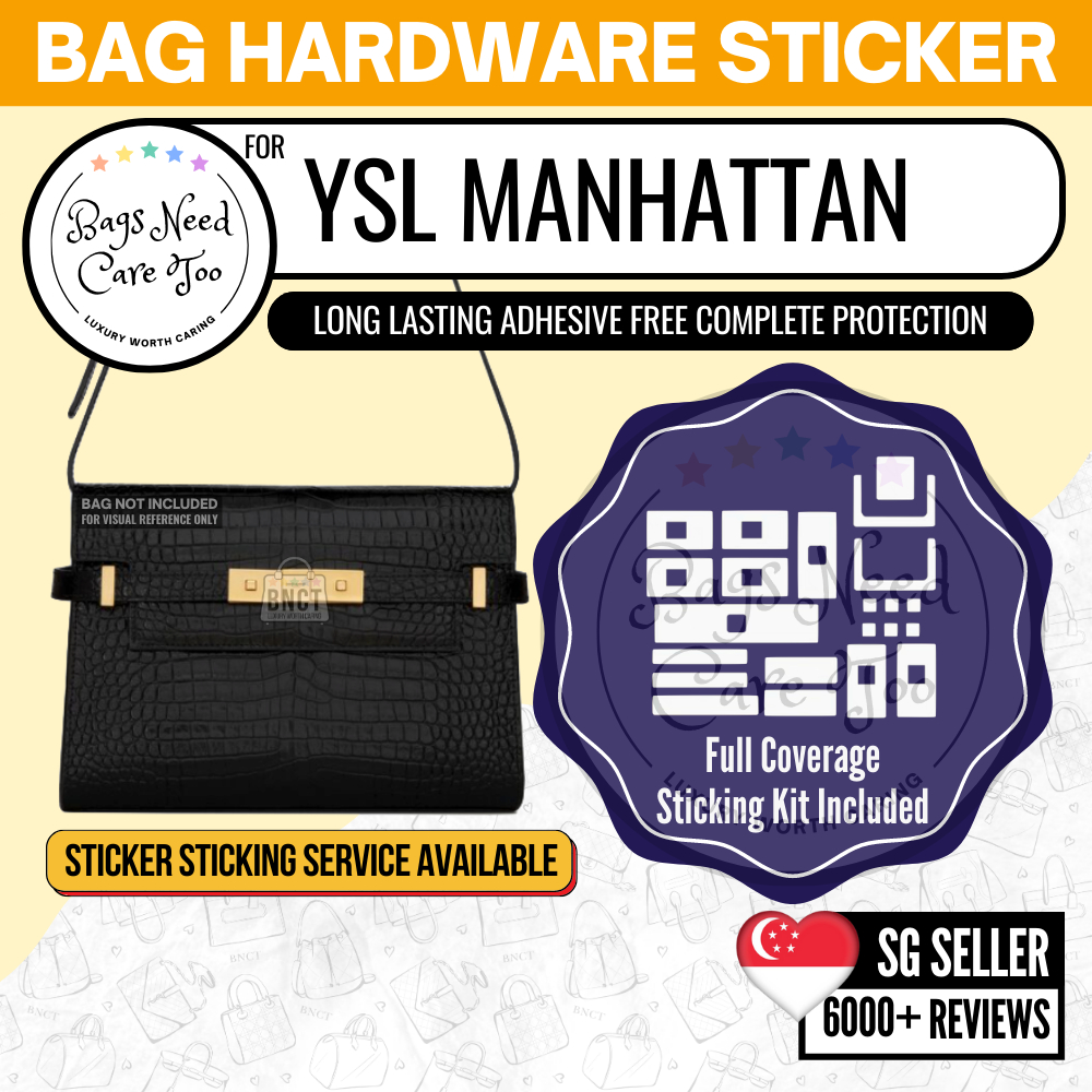 [𝐁𝐍𝐂𝐓👜]💛 YSL Manhattan Shoulder Bag Hardware Protective Sticker | Full ...