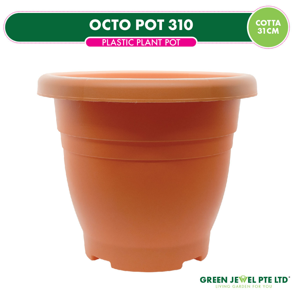 OCTO Plastic Plant Pot 310 (Ø31cm), Variety Colours - for Growing ...