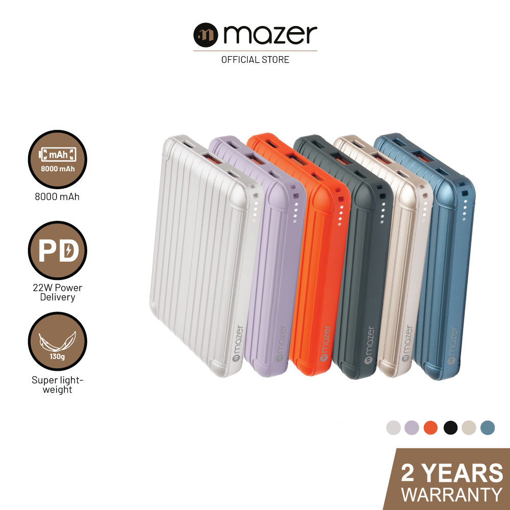 Mazer Infinite.BOOST SuperMINI Pocket PD22W V2 8000mAh USB-C Ultra Fast ...