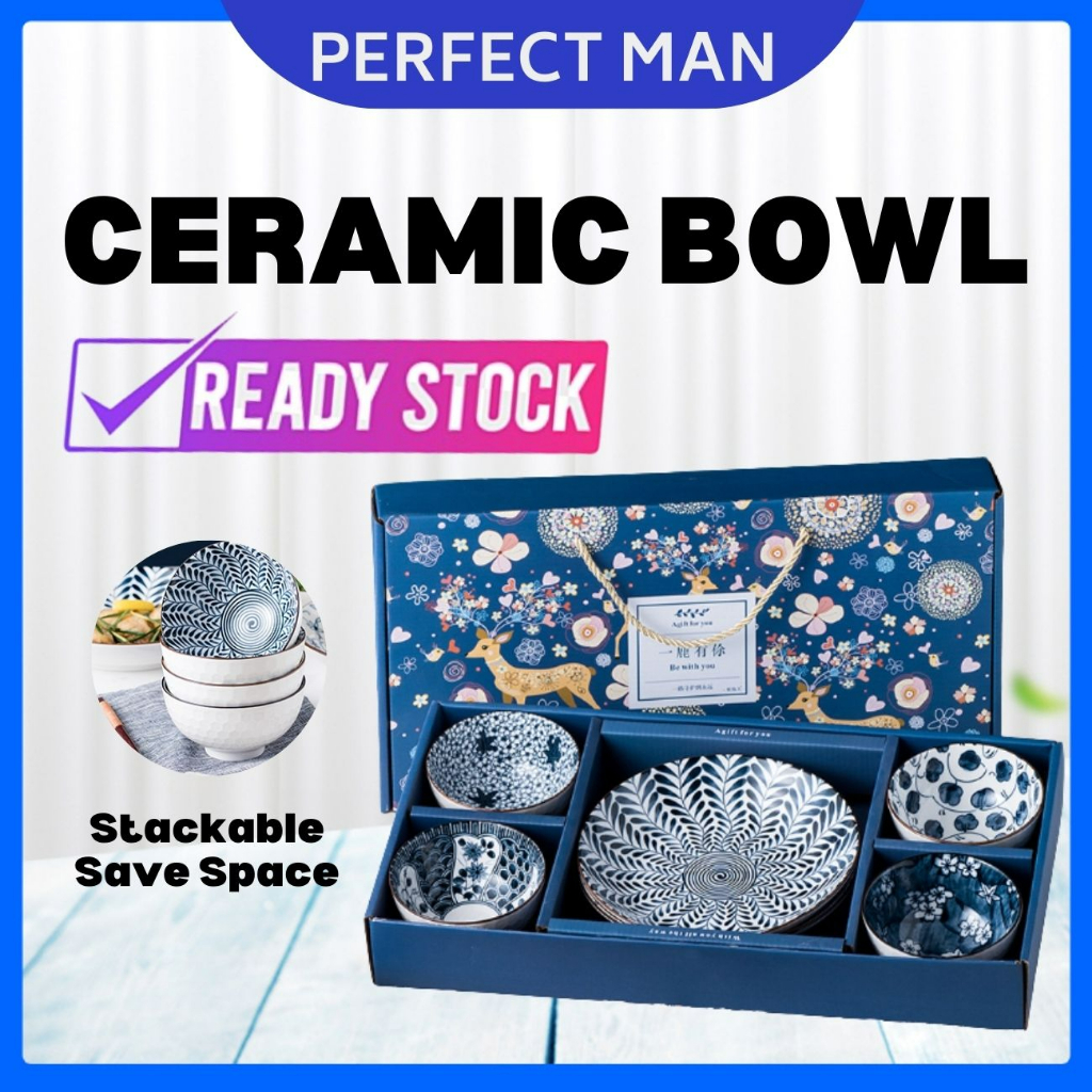 PM - Japanese Ceramic Bowl Gift Set Door Gift for Wedding Tableware Set ...