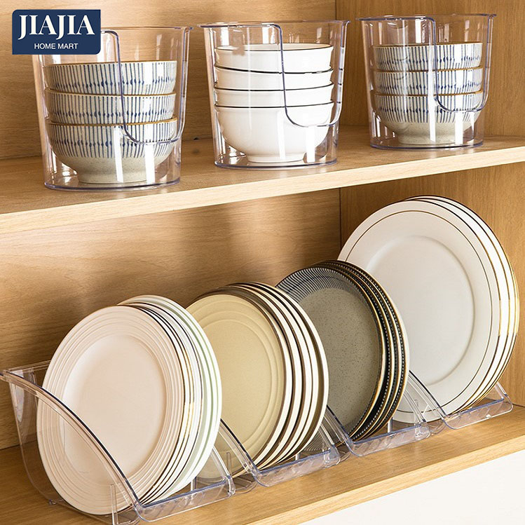 Bowl & Plate Rack Clear Kitchen Dish Plate Drying Rack Bowl Pot Lid ...