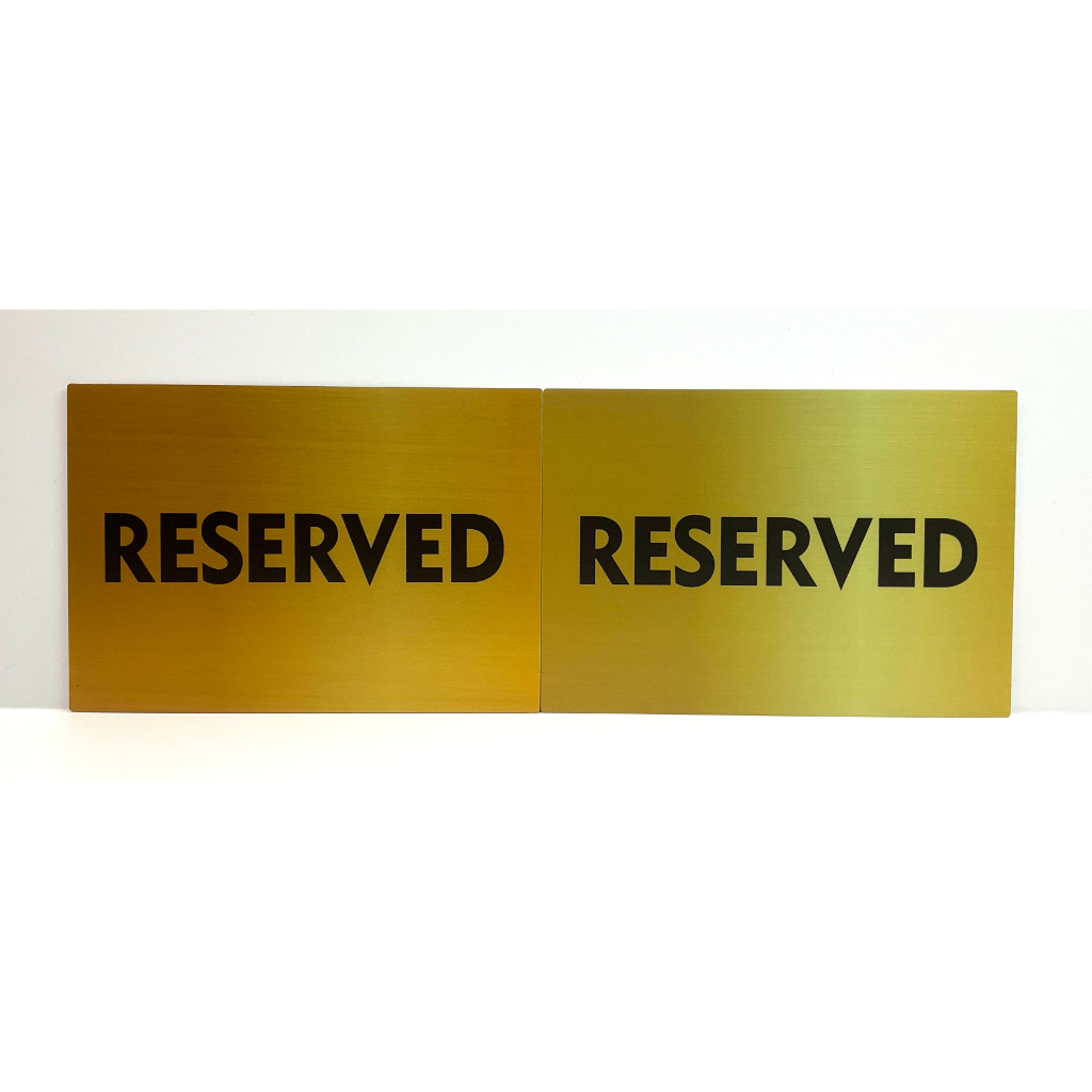RESERVED SILVER/GOLD SIGNAGE ( 210mm x 148mm ) | Shopee Singapore