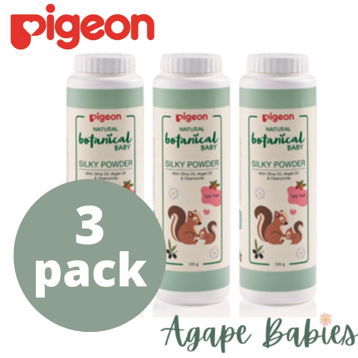 [3Pack] Pigeon Natural Botanical Baby Silky Powder 125g | Shopee Singapore