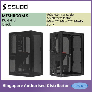 SSUPD Meshroom S V1 Mesh Desktop Small Chassis Casing Mini-itx, M-atx ...