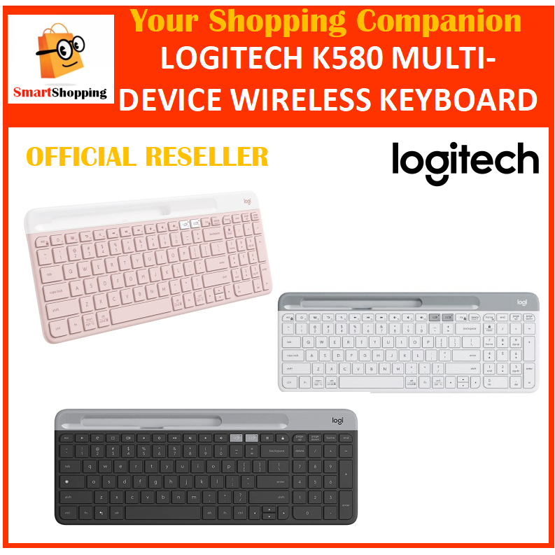 Logitech K580 Multi-Device Wireless Bluetooth USB Unifying Receiver ...
