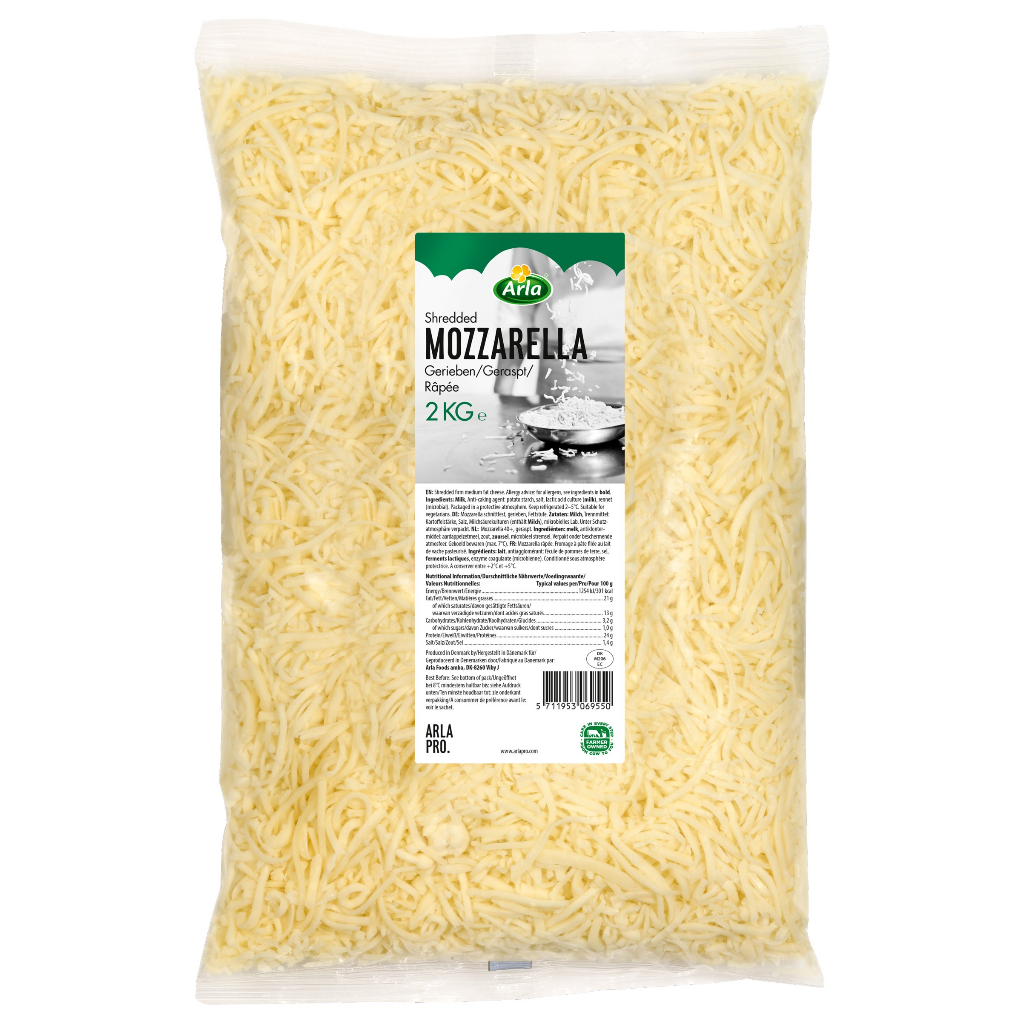 Arla Pro Mozzarella Shredded 2 kg | Shopee Singapore