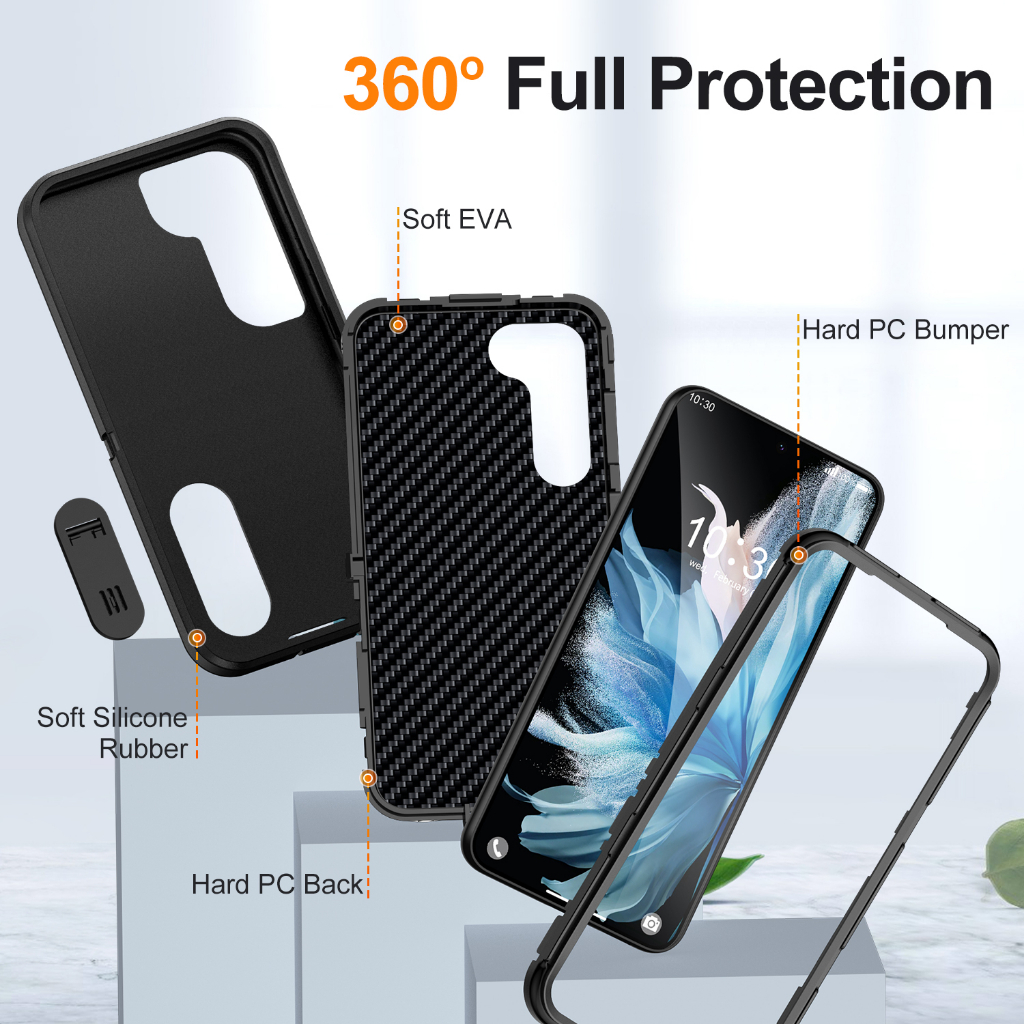 SG SELLER🔥】Hybrid Hard 3 in1 Shockproof Stand Phone Case Cover For ...