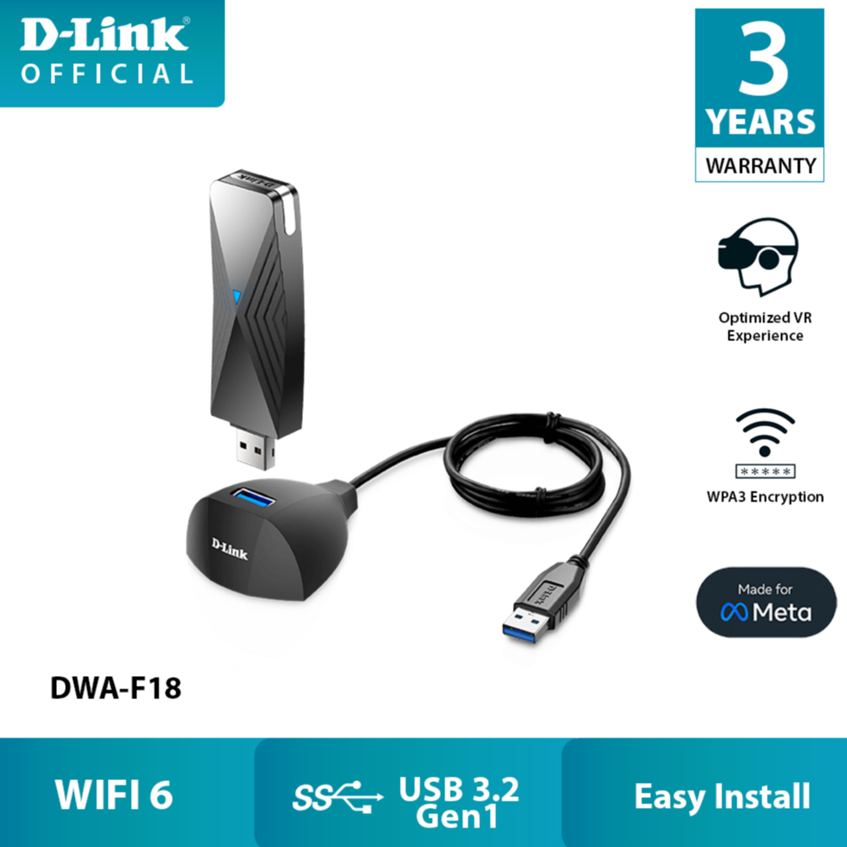D-Link DWA-F18 Oculus Quest 2 VR Wireless Air Bridge Adapter - Wireless ...