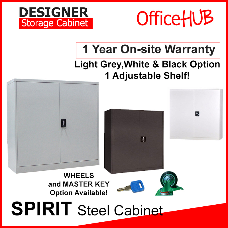 OFFICEHUB Half Height Low Steel Metal Swing Door Filing Cabinet ...