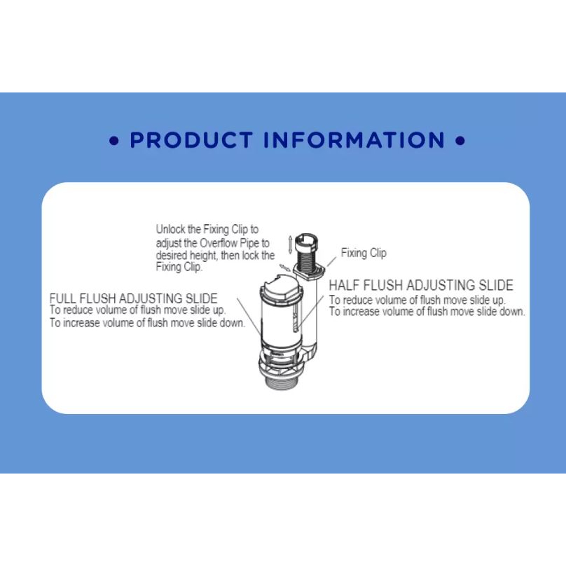 SELLEYS Toilet Flush System Cable Flush Cistern 52mm | Shopee Singapore