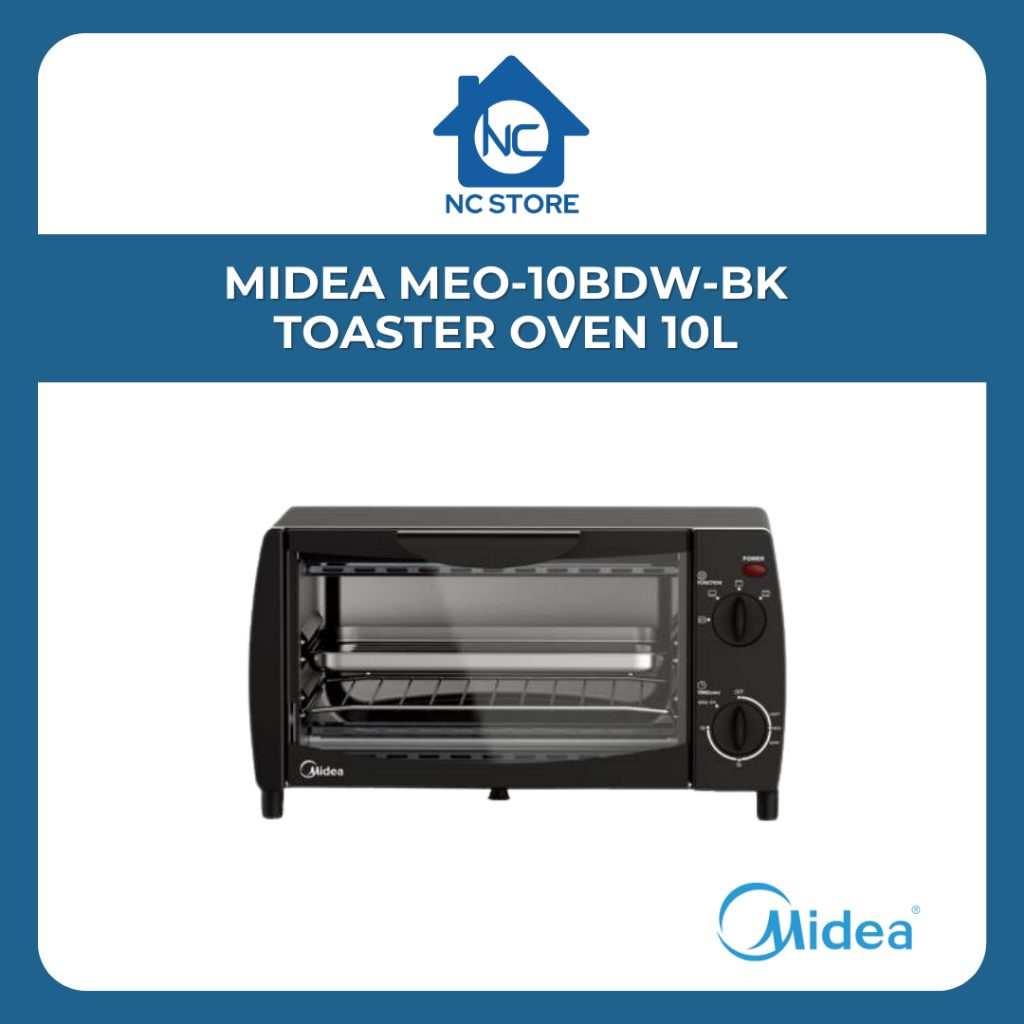 MIDEA Toaster Oven MEO-10BDW-BK 10L [1 Year Local Warranty] | Shopee ...