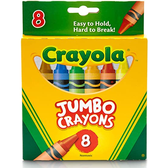 Crayola Jumbo Crayons (8 Colours) | Shopee Singapore