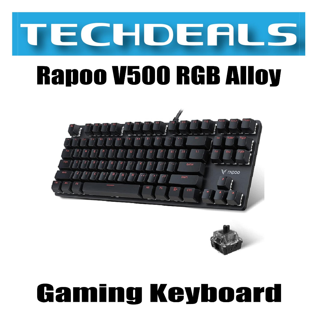 Rapoo V500 RGB Alloy Gaming Keyboard | Shopee Singapore