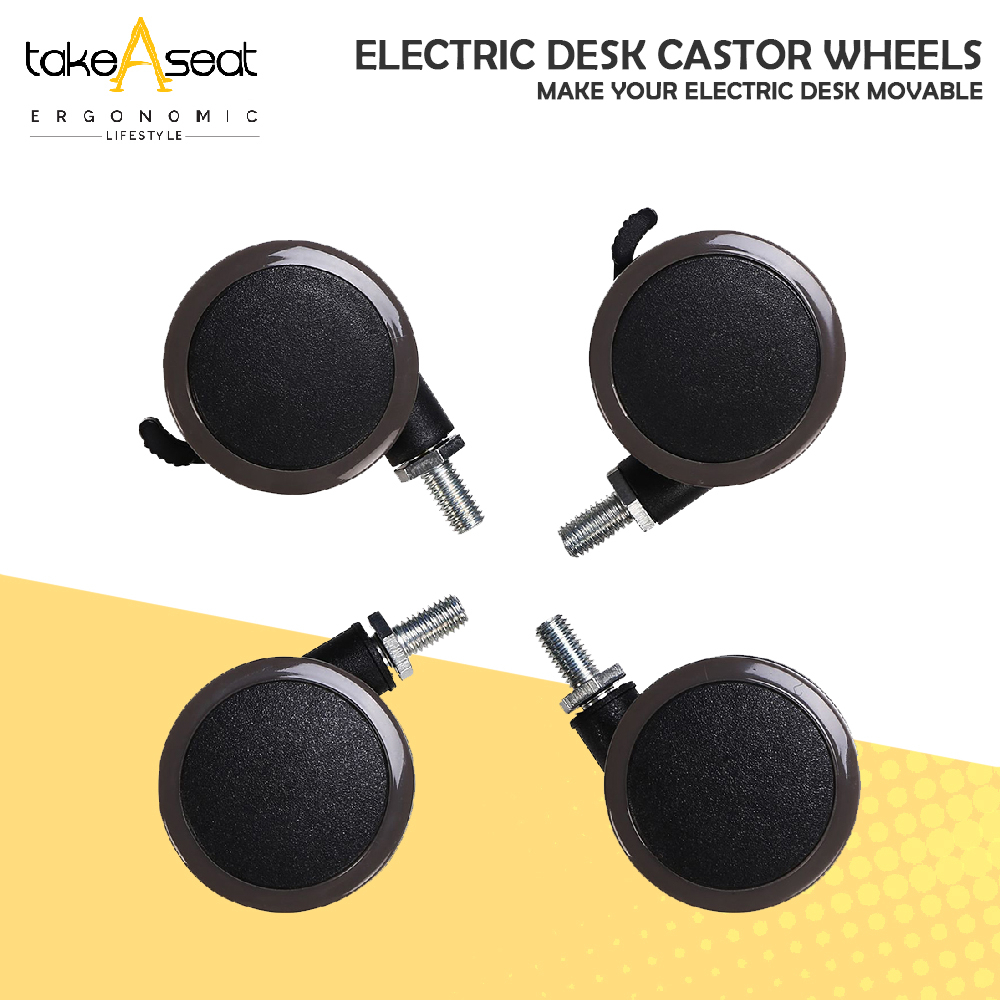 Electric Desk Castor Wheels ★ Castor Wheels ★ Caster Wheels ...