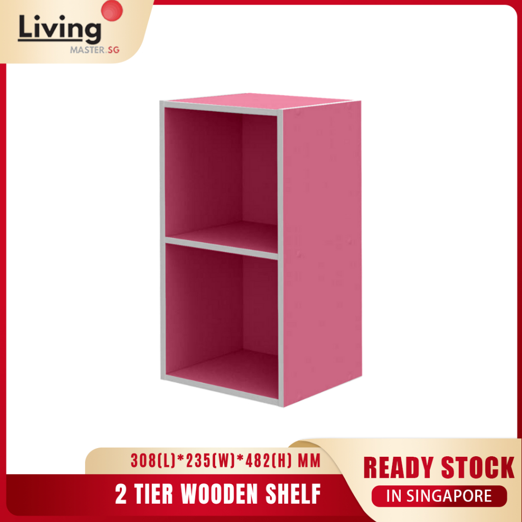 (READY STOCK) 2 Tier Wooden Multipurpose Rack, Book Rack, Small Rack ...