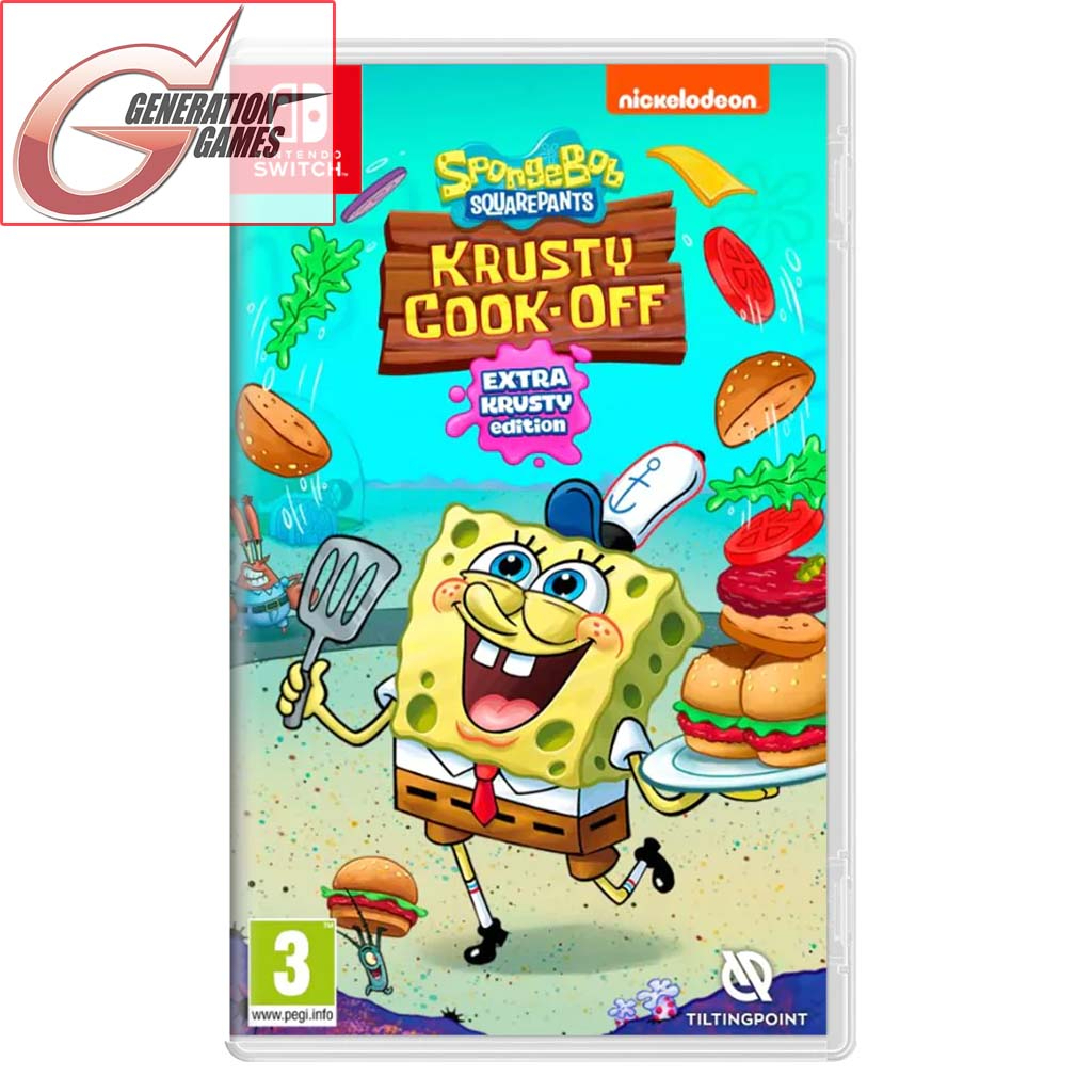 Nintendo Switch Spongebob Squarepants Krusty Cook-off Extra Krusty ...