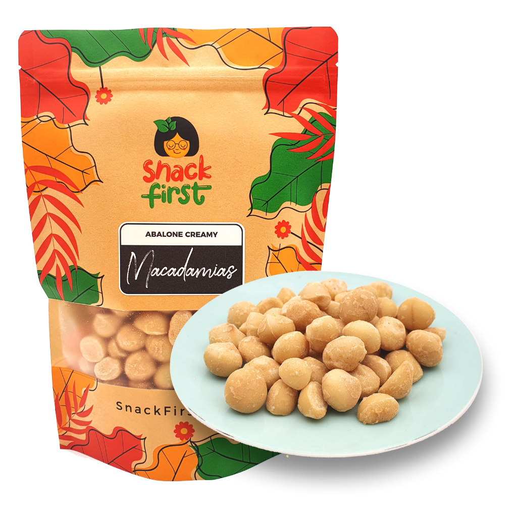SnackFirst Abalone Creamy Macadamia 200g/1kg - Savoury Nuts Made in ...
