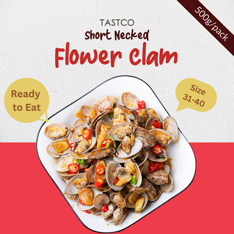 [Ready to Eat] Frozen Asari Flower Clam - 500g/pack | Shopee Singapore