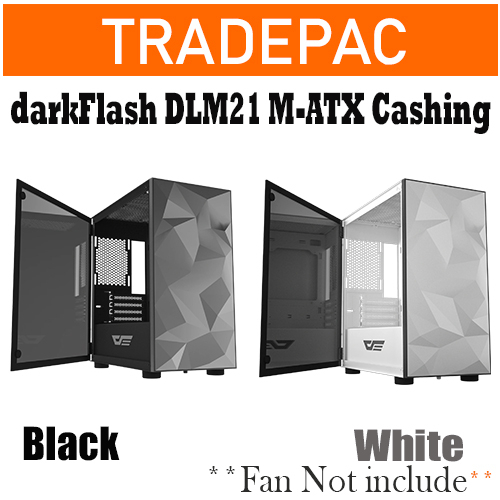 darkFlash DLM21 MicroATX Computer Case Black/White | Shopee Singapore