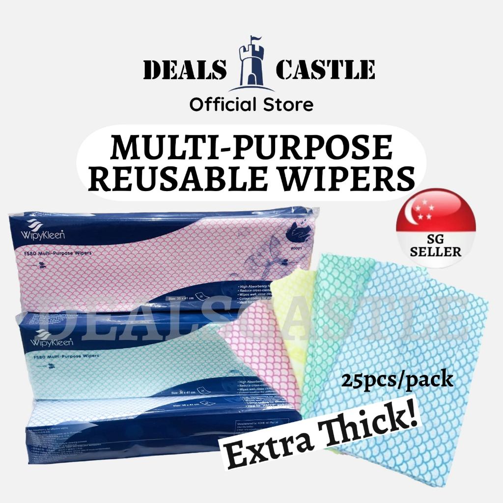 Multi-Purpose Kitchen Counter Cloth 25 pieces / Wipers / Thick Counter ...