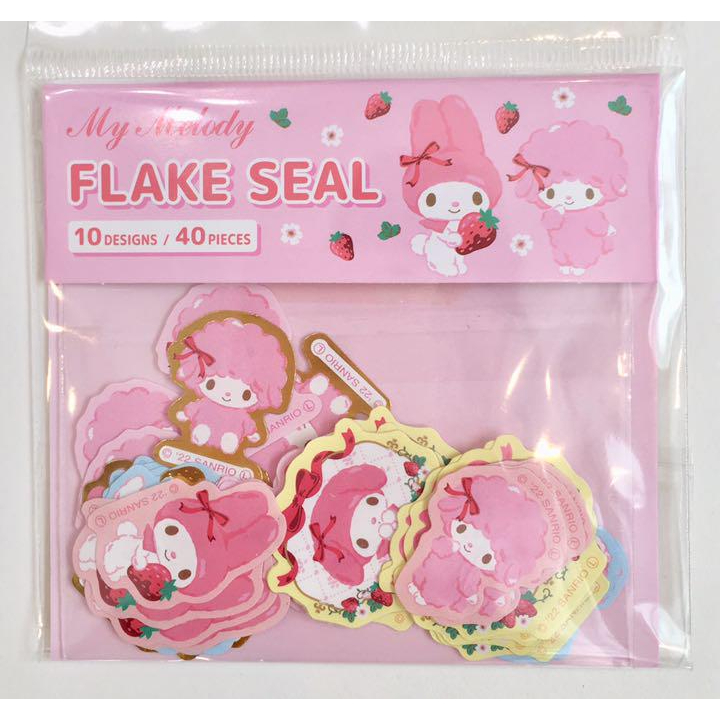 My Melody Sticker 40 stickers Sanrio Direct from Japan Flake sticker ...