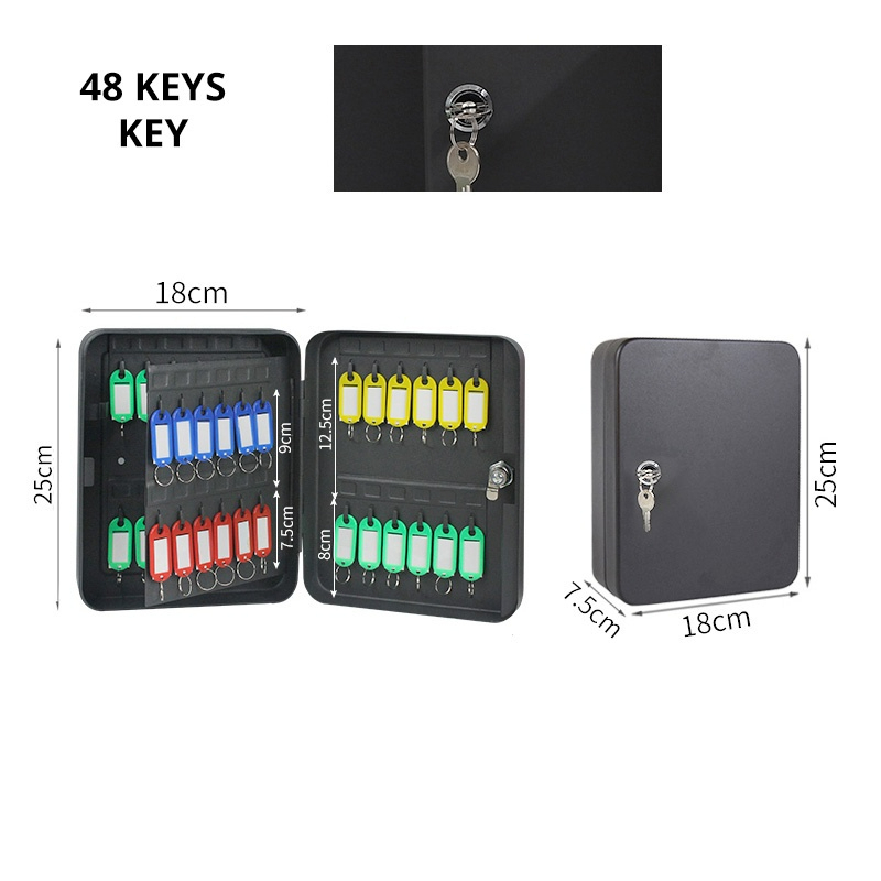 Metal Wall Mounted Combination Lockable Keys Holder Box for Home and ...