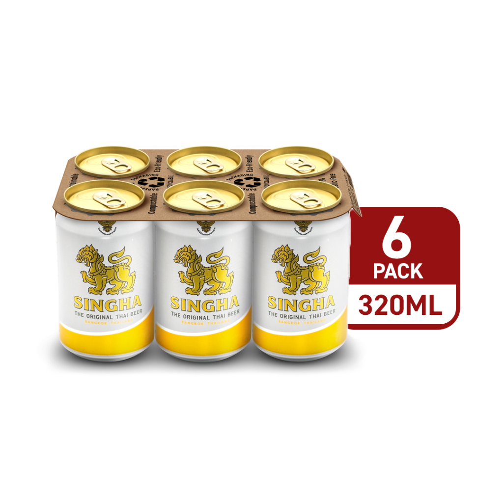 Singha Premium Lager Beer Can (6x320ml) | Shopee Singapore