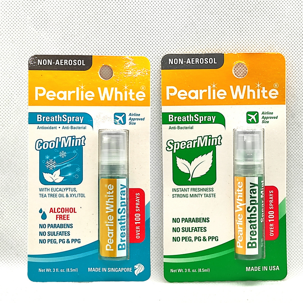 PEARLIE WHITE BreathSpray SpearMint/Cool Mint Spray 8.5ml | Shopee ...