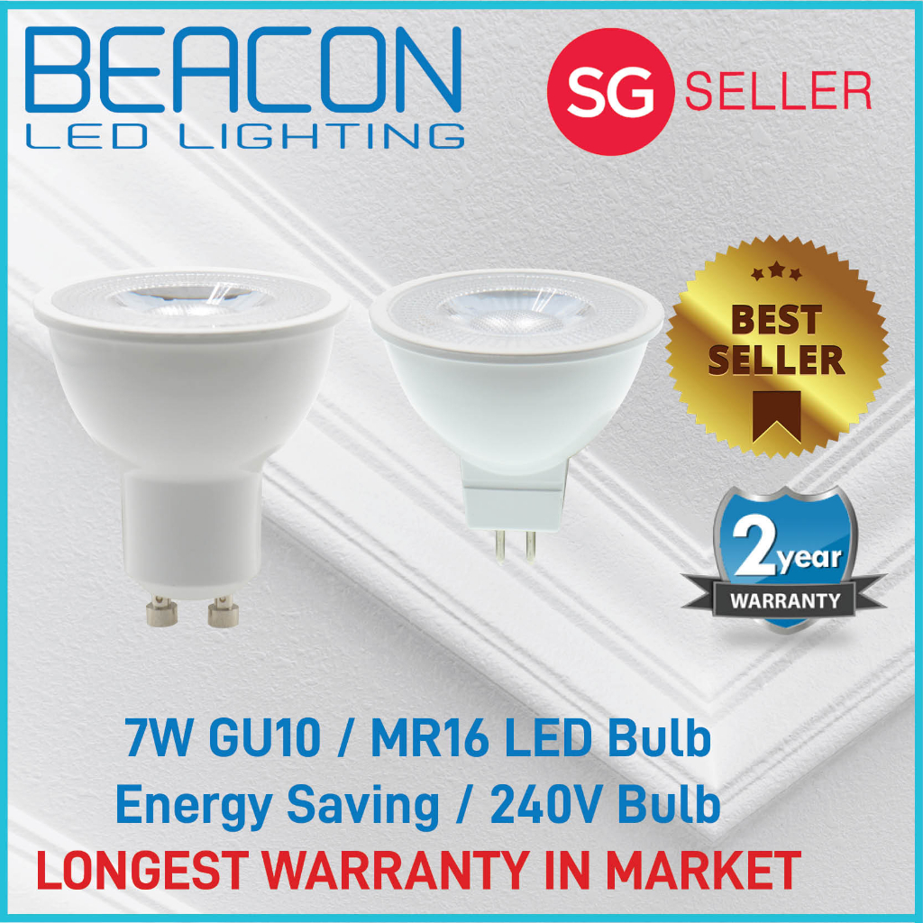 BEACON (Bundle Price & Save More) Spot Light LED Bulb 7W 240V GU10 ...