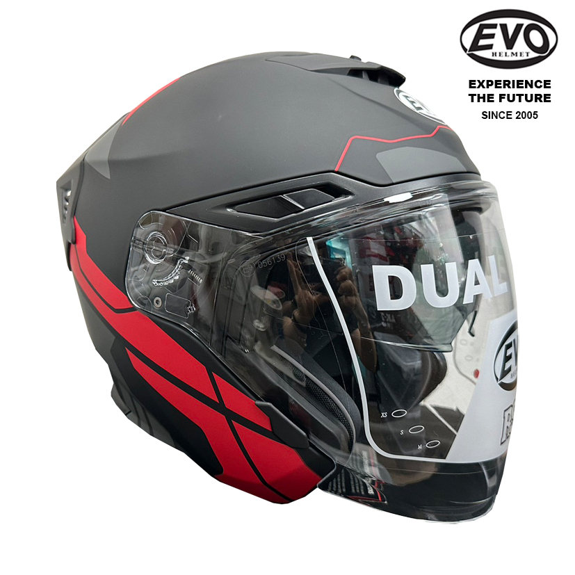 EVO RS9 Euro Jet Helmet (FREE EVO RS9 HELMET & HEVIK HELMET BAG ...
