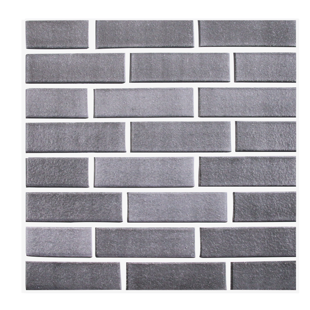 3D Gray Brick Wall Sticker Self Adhesive 3D Wall Panel 3D Brick ...