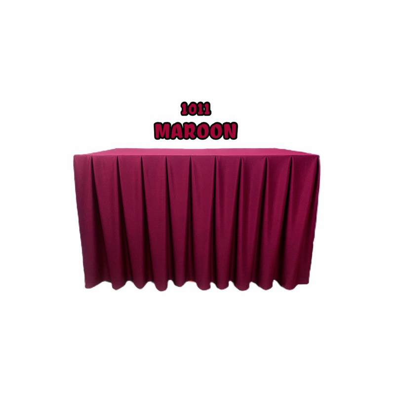 MAROON Cover Banquet Table / Table Skirting | Shopee Singapore