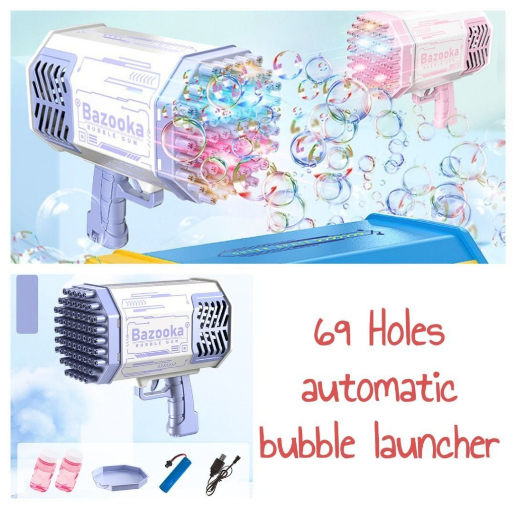 69 Holes automatic bubble launcher | Shopee Singapore