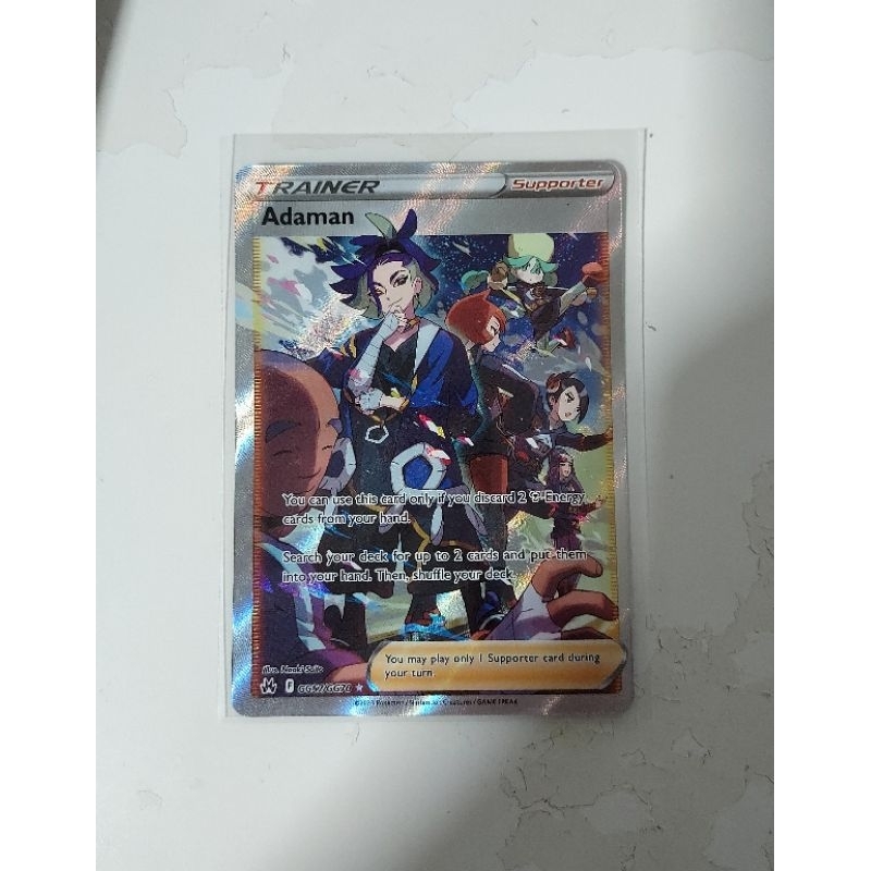 Pokemon adaman full art trainer supporter crown zenith card | Shopee ...