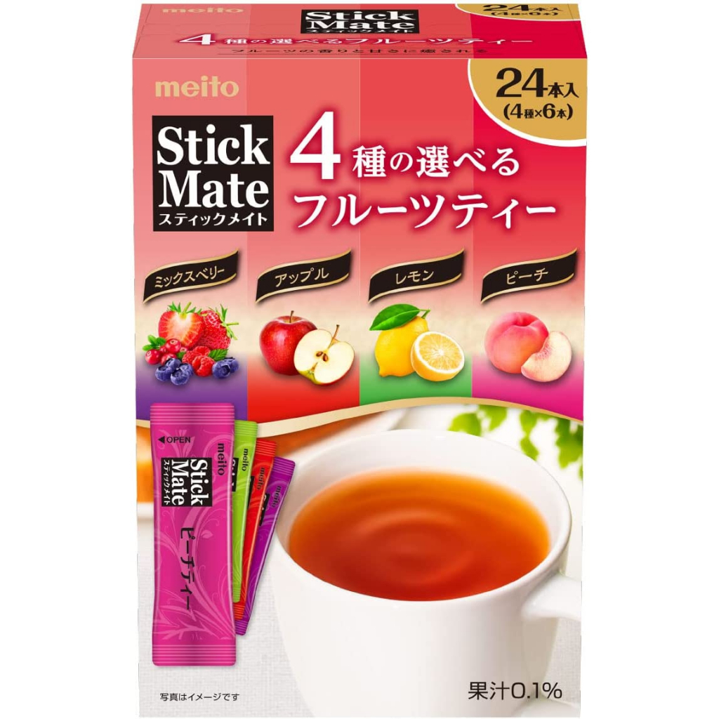 Meitou Stickmate Fruit Assort 24P / Tea Latte Assort 20P / Vitamin C ...