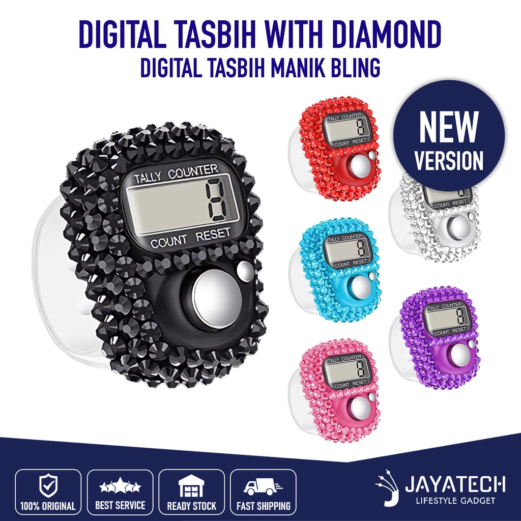 Swarovski Digital Tasbih with LED Counter for Muslim Prayer | Shopee ...