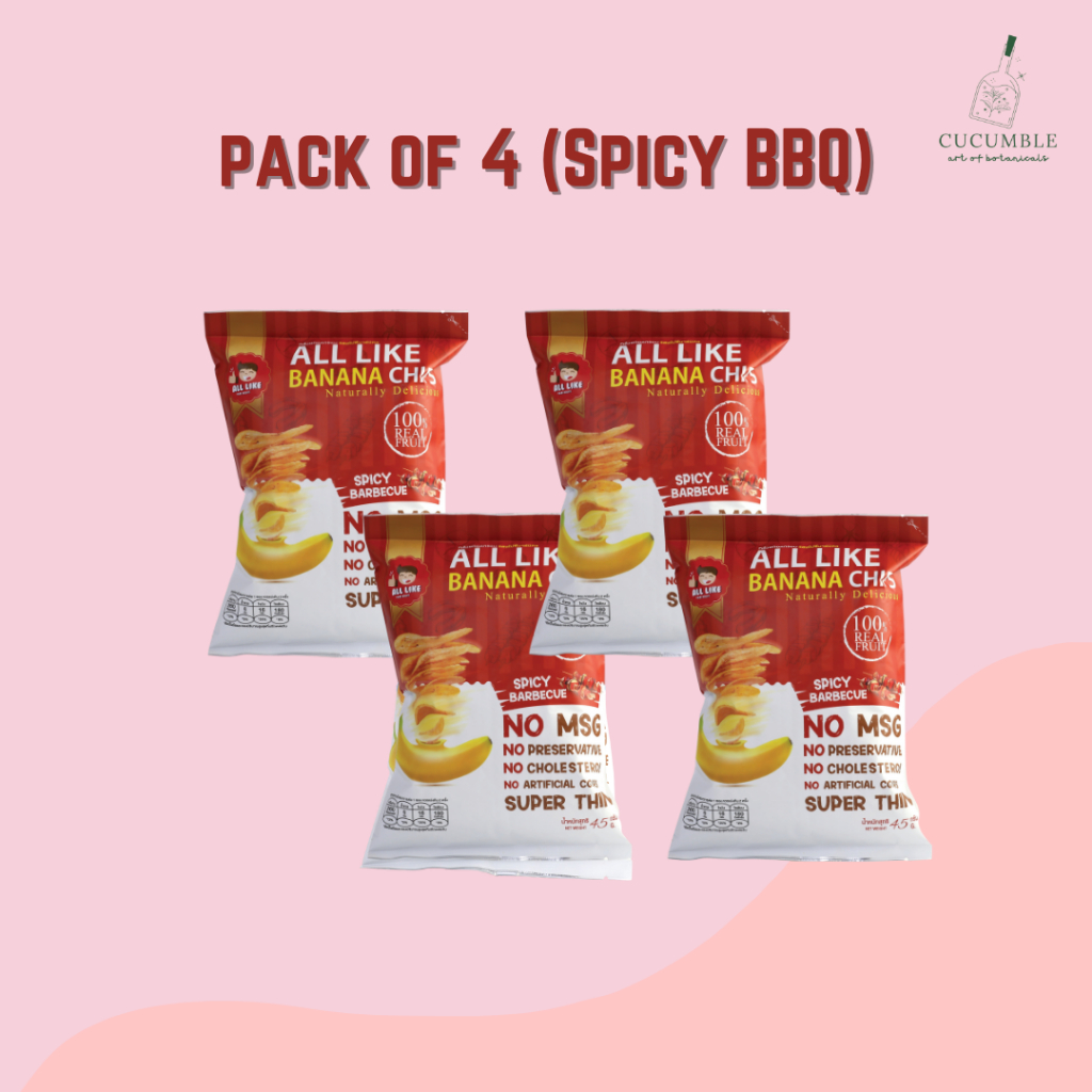 All Like Healthy Banana Chips - 45g (Halal) Thai BKK Snacks | Shopee ...