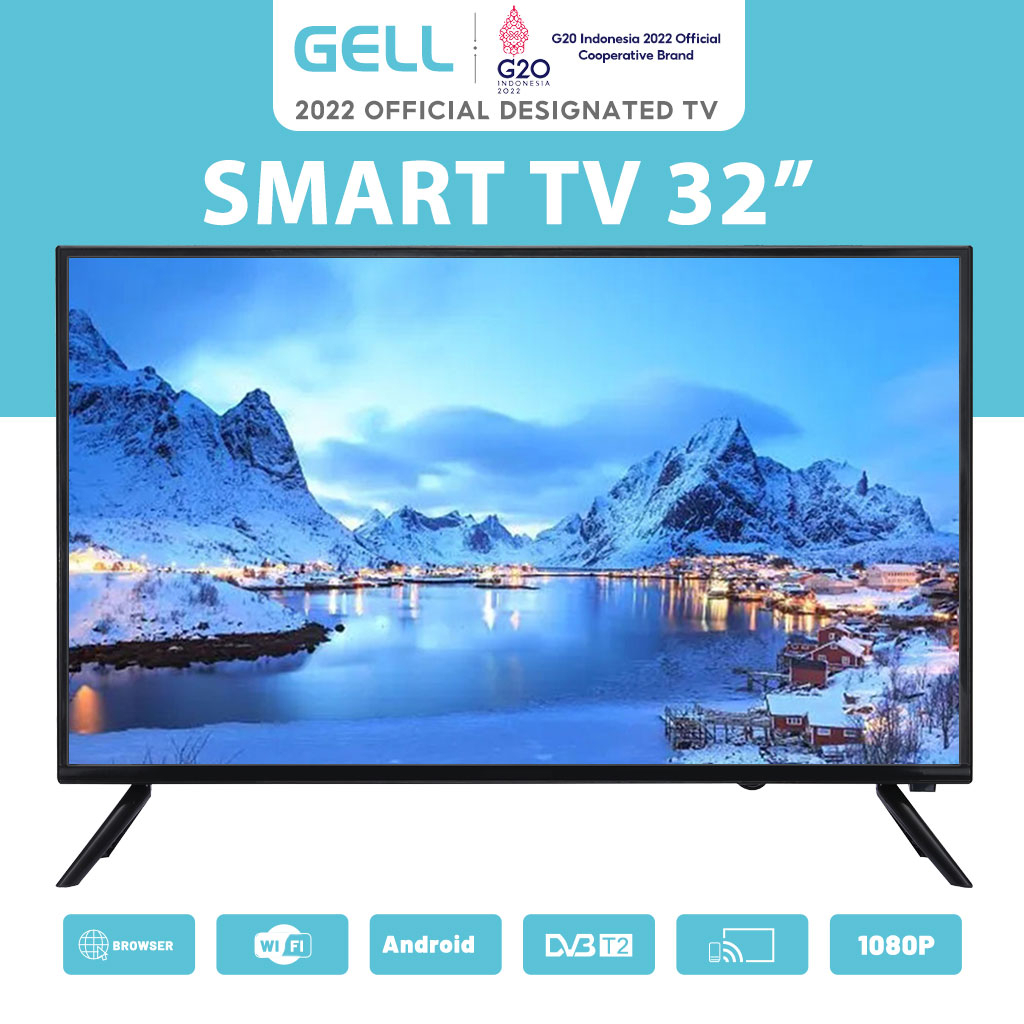 GELL Smart TV LED TV with Android TV/WiFi/YouTube/MyTV/ Netflix /DVB-T2 ...