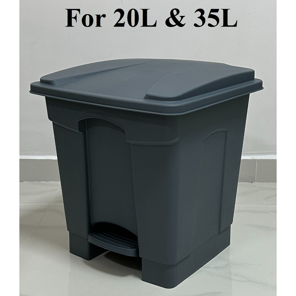 (LuckiNG-Bin) Rectangle Large Dustbin Pedel Bin (20L, 35L, 50L, 70L ...