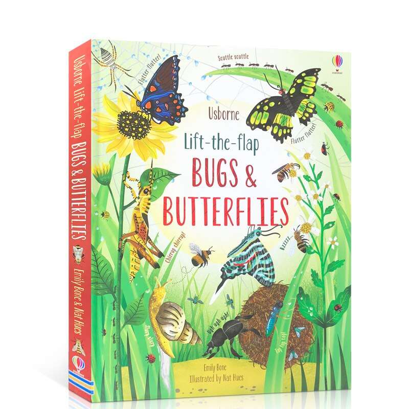 Usborne Lift-the-Flap Bugs and Butterflies English Story Picture Books ...
