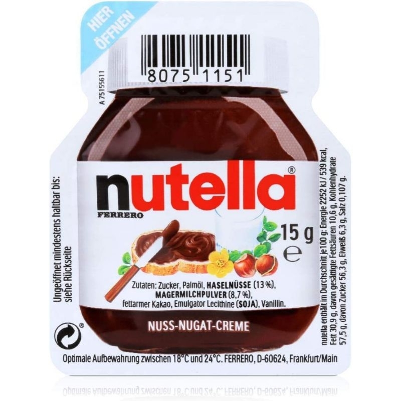 NUTELLA Hazelnut Spread with Cocoa Single Serving 15g | Shopee Singapore