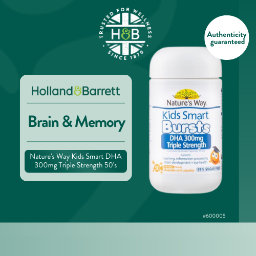 Nature's Way Kids Smart DHA 300mg Triple Strength 50's | Shopee Singapore