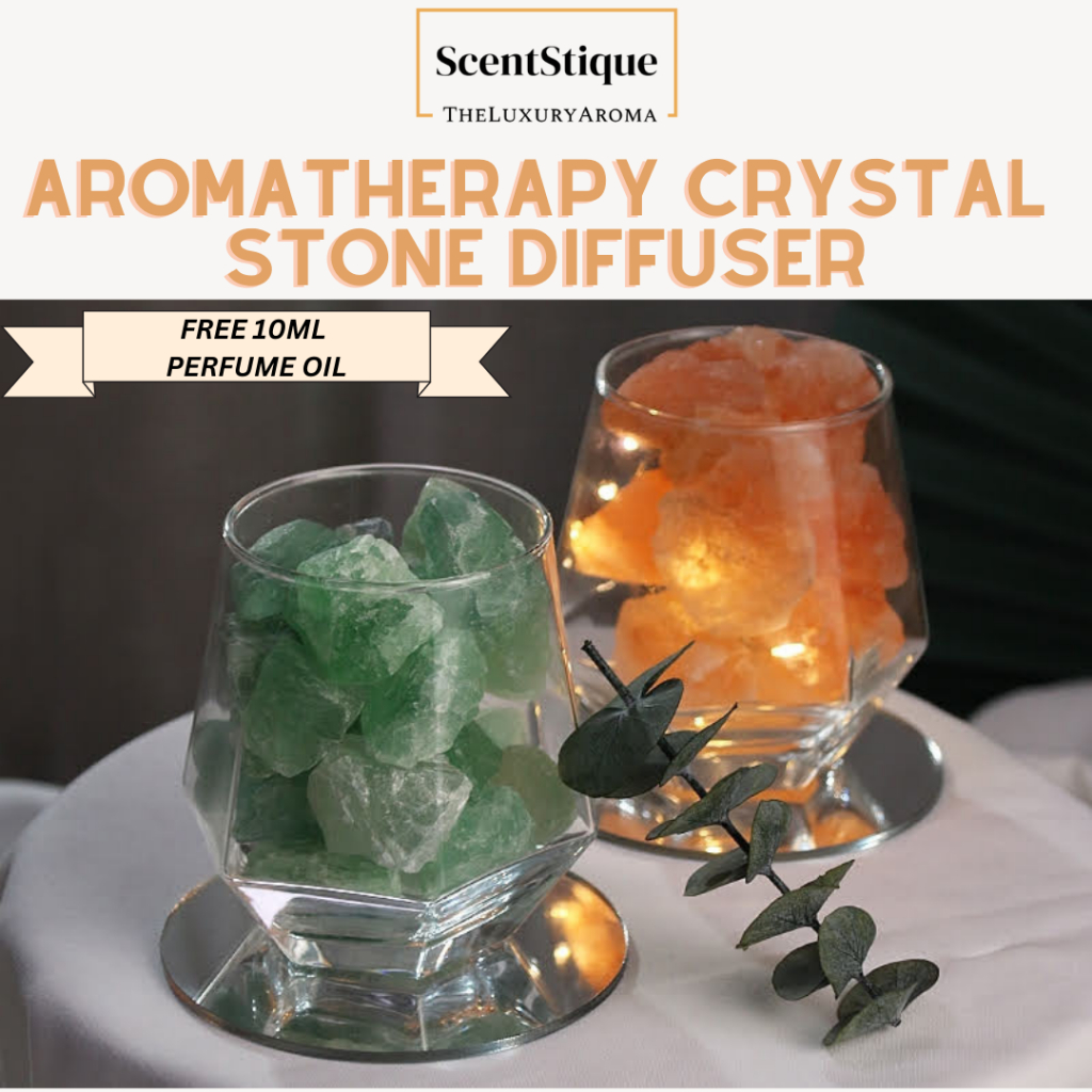 Aromatherapy Natural Crystal Stone Perfume Oil Aroma Diffuser Stones 300g | Shopee Singapore