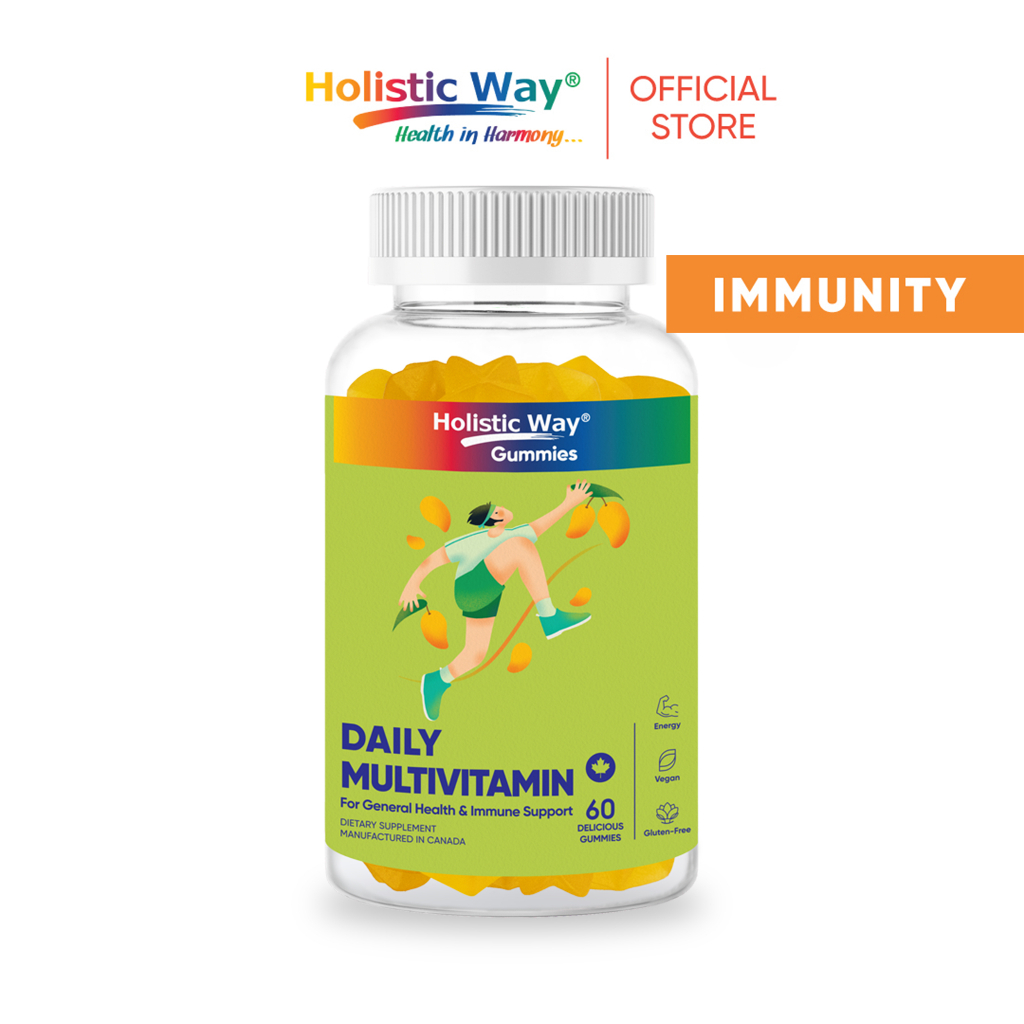Holistic Way Daily Multivitamin Gummy - Halal Veg (60 Gummies) for ...