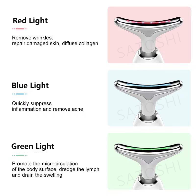💖Christmas Gift💖SATOSHI Skin Rejuvenate Device Neck Massager Beauty ...