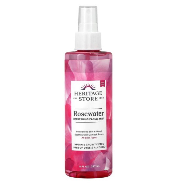 Rosewater Refreshing Facial Mist 237ml Heritage Store Shopee Singapore